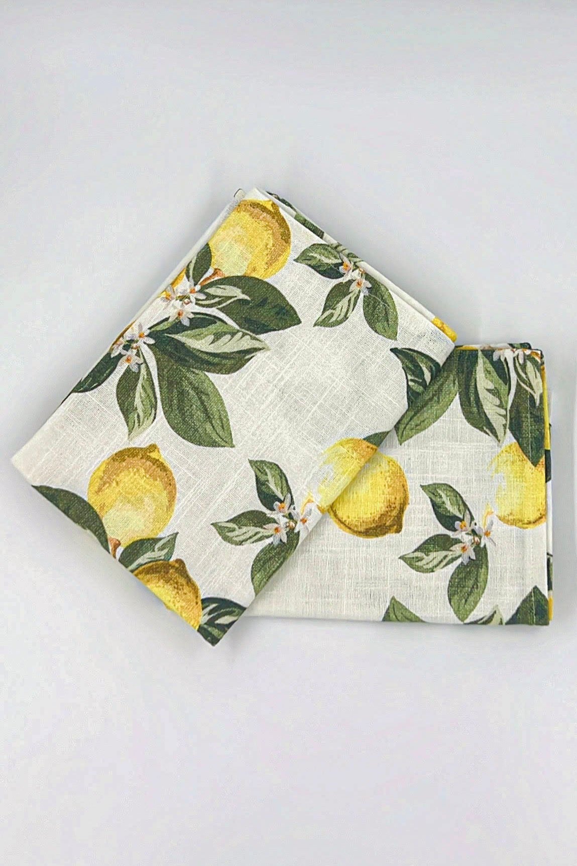 100% Cotton Tea Towel | Lemon | 2 Set – Madre Terra